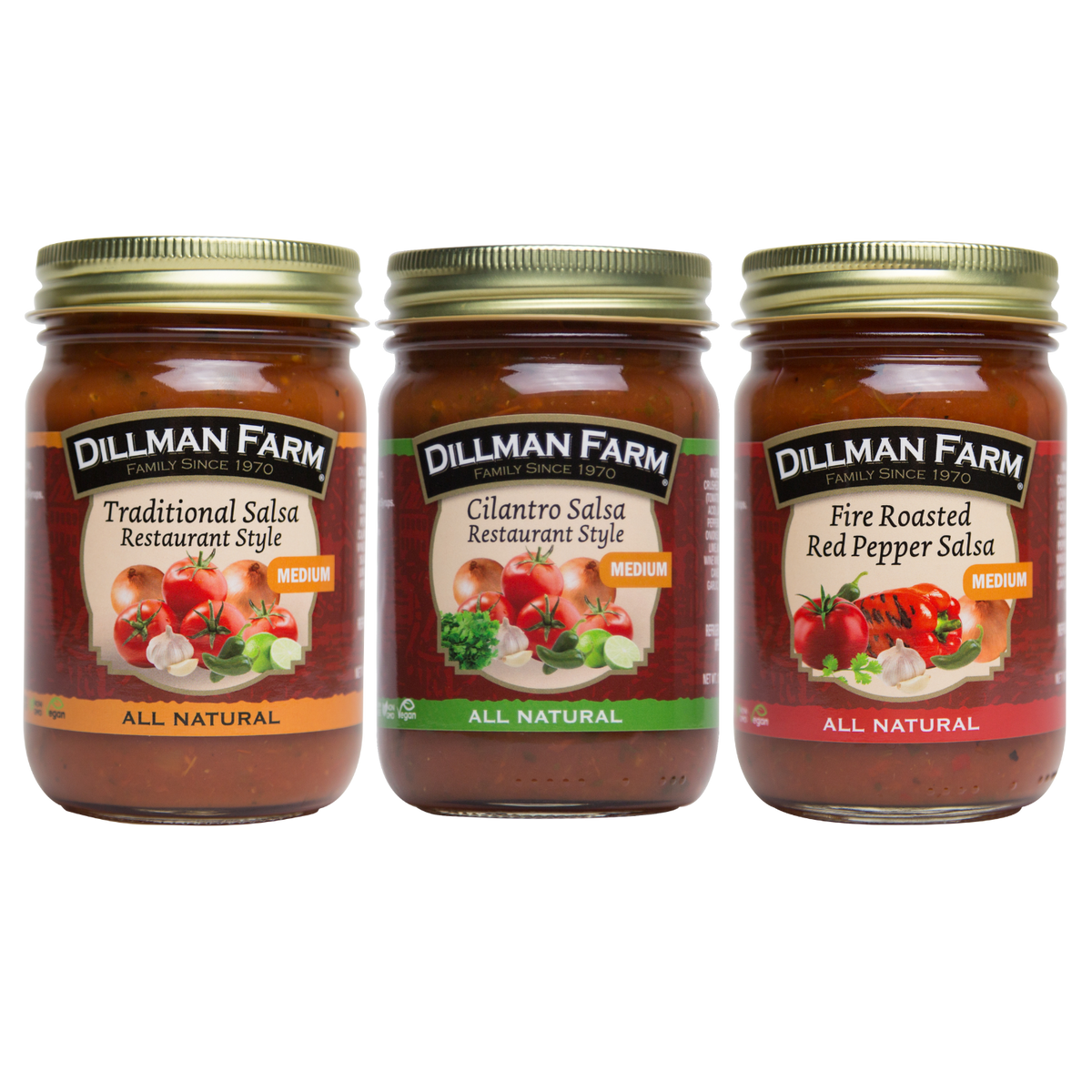 Medium Restaurant Style Salsa 3 Pack | Dillman Farm